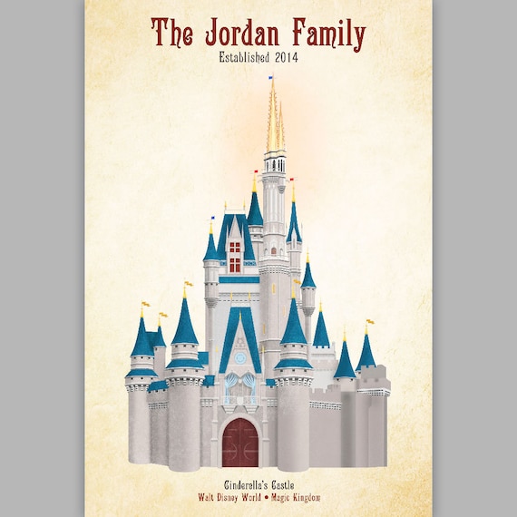 Vintage Disney Castle Posters