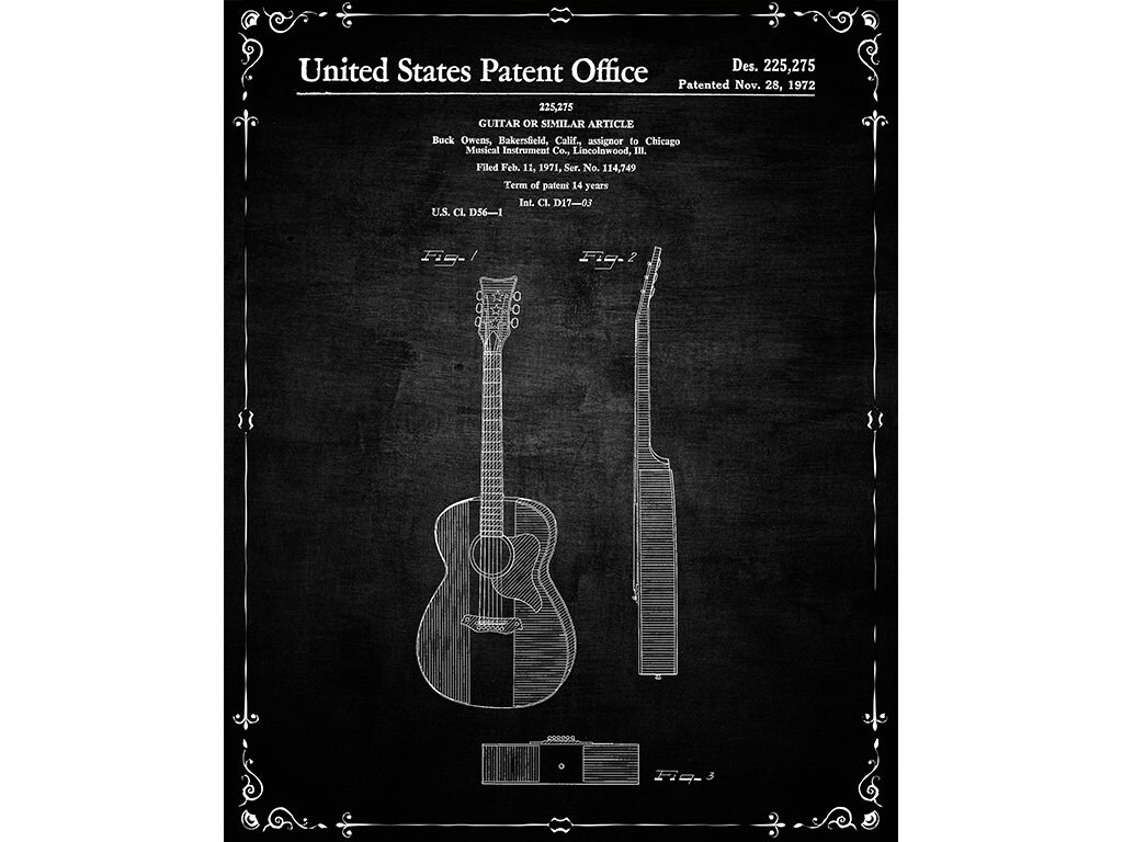 Fender Guitar Decor Set of 6 Fender Guitar Wall Art | Etsy