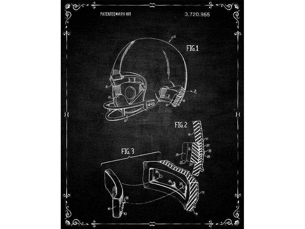 Football Wall Art Set of 3 Football Decor Football - Etsy