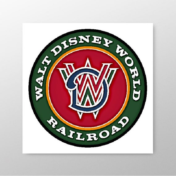 Personalized Walt Disney World Railroad Magic Kingdom Print | Etsy