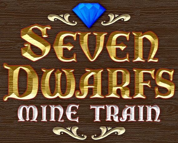 Seven Dwarves Mine Train Attraction Sign Print Poster Snow, 54% OFF