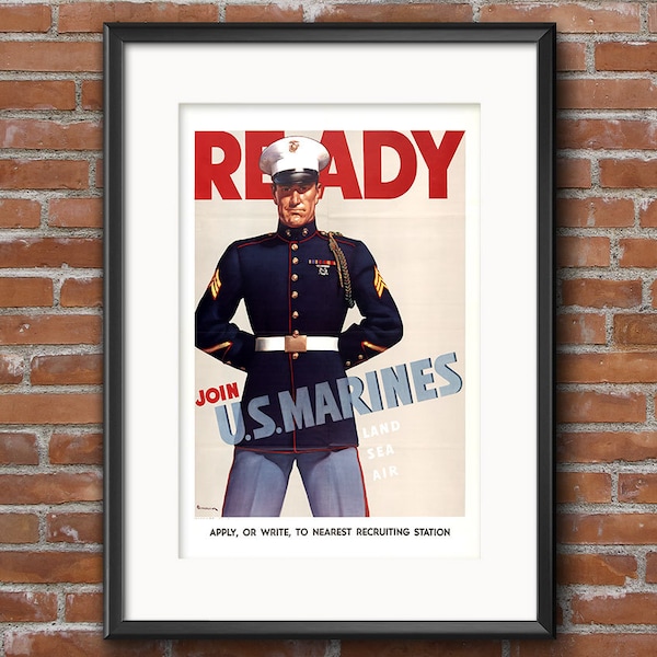 Marine Corps Recruiting Poster - Etsy