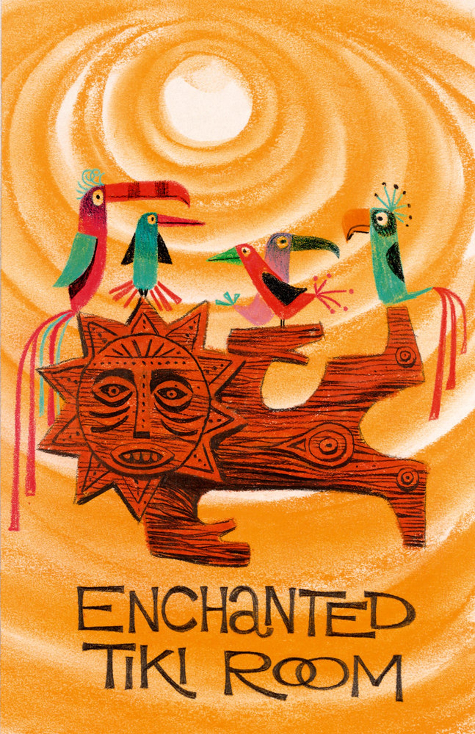 Disney Tiki Room Poster Wall Art Decor Concept Art Print | Etsy