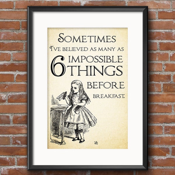 6 Impossible Things Etsy