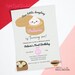 Little Dumpling Birthday Invitation/xiao Long Bao Bun Jiao Zi Dimsum ...