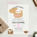 Little Dumpling Birthday Invitation/xiao Long Bao Bun Jiao Zi Dimsum ...
