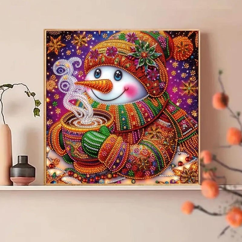 Diamond Painting Snowman - Etsy