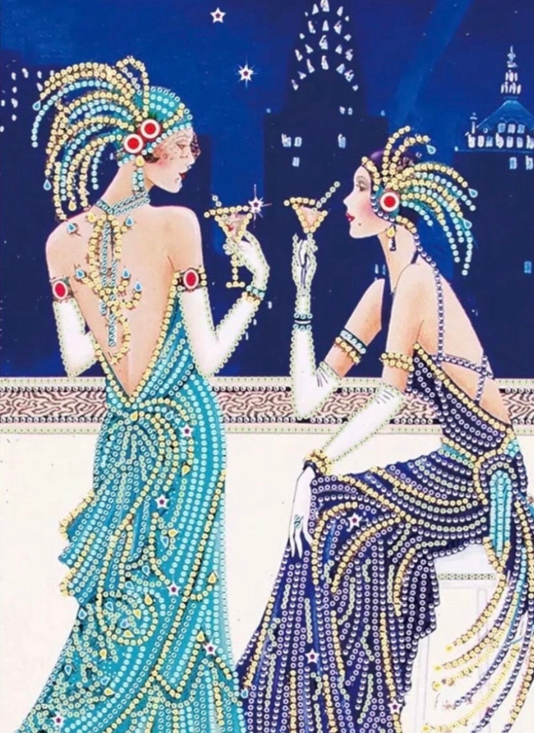 US Seller. 30x40cm 1920s Vintage Inspired Flapper Girl, Dancer, Special ...