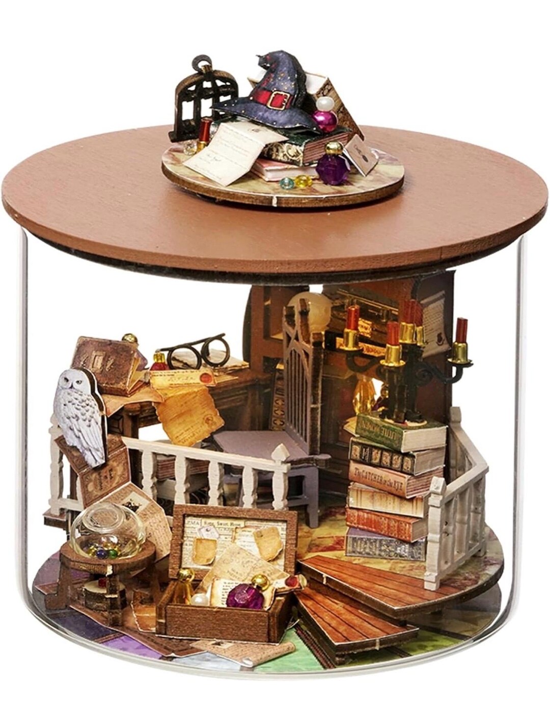 US Shop, Little Magic Shop DIY Miniature Dollhouse Kit, Lights Up. - Etsy