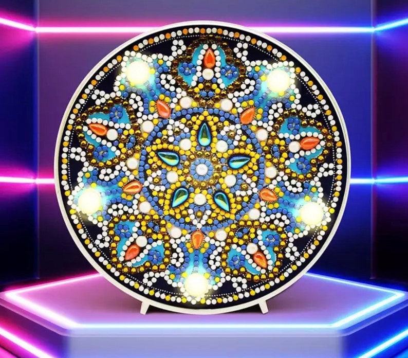 US Seller. LED Table Lamp 6 Light up Diamond Painting | Etsy