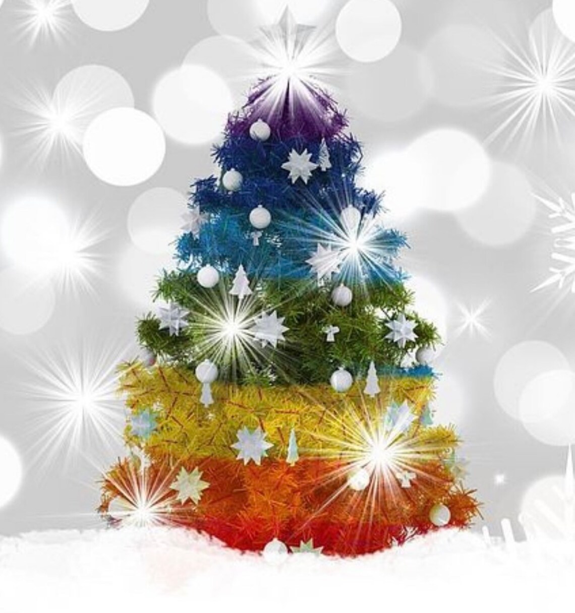 US Seller. 30x30cm Rainbow Pride Christmas Tree Diamond - Etsy