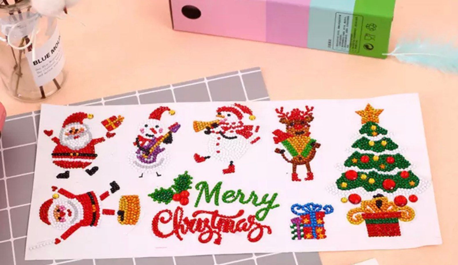 US Seller. Set of DIY Christmas Stickers. Merry Christmas - Etsy