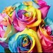 US Seller. 40x40cm Colorful Multi Color Roses DIY Diamond - Etsy