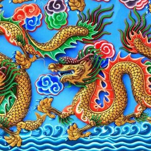 US Seller. 40x60cm Colorful Asian Inspired Dragons, Diamond Painting ...