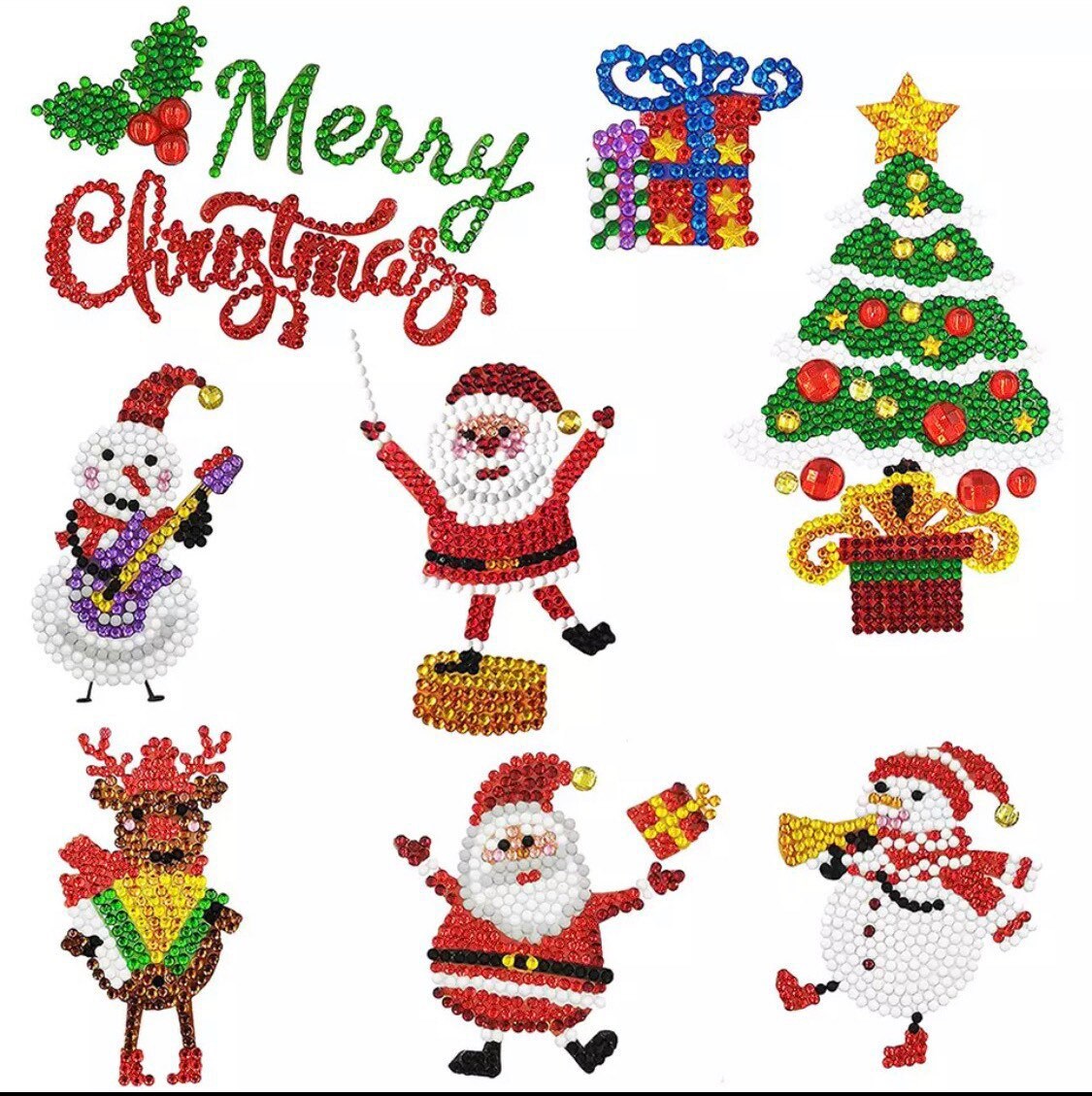 US Seller. Set of DIY Christmas Stickers. Merry Christmas - Etsy