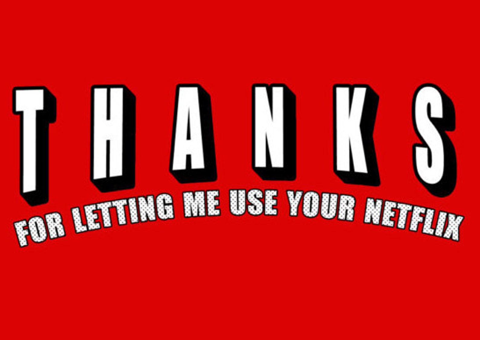 Carte de remerciement Netflix pour les fans de télévision - Etsy France