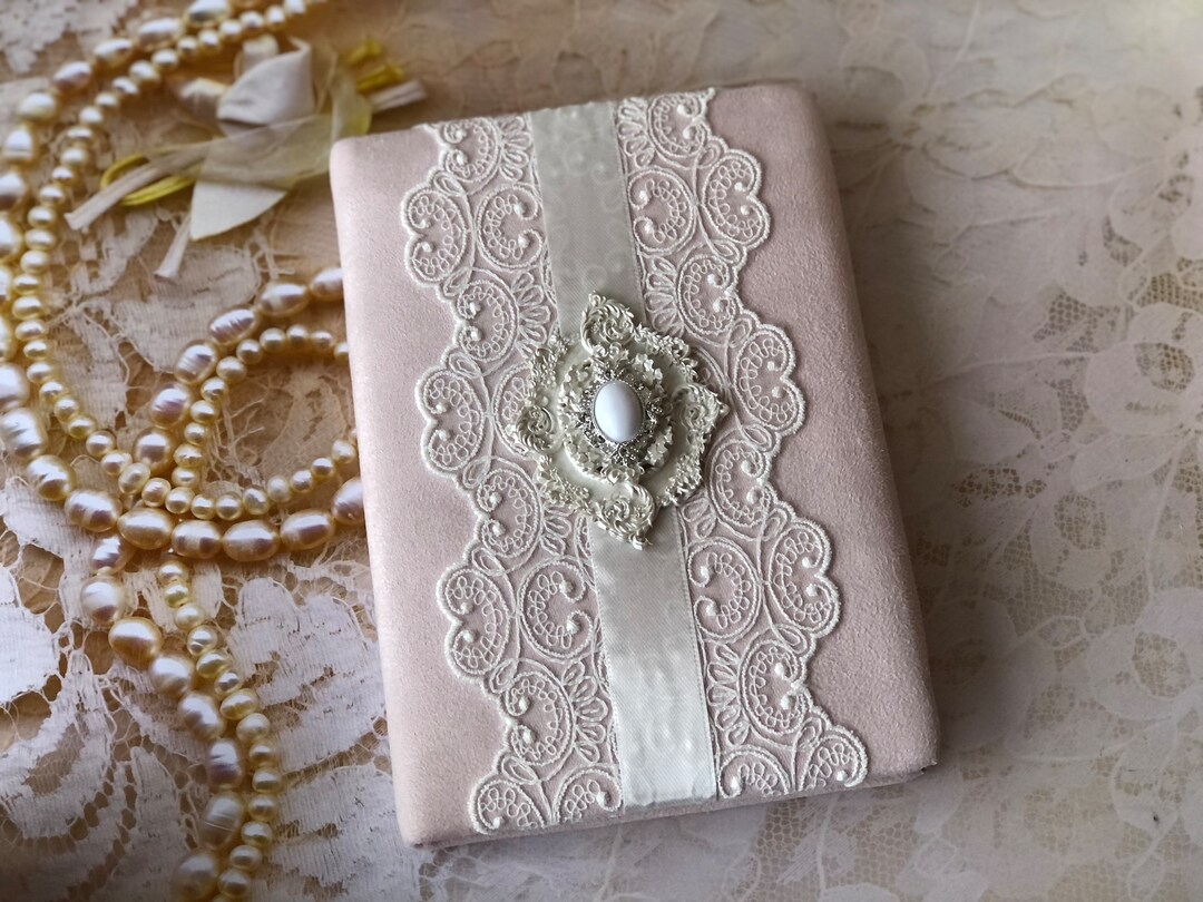 Lined Blush Pink Journal Velvet Handmade Notebook Girls Diary in ...