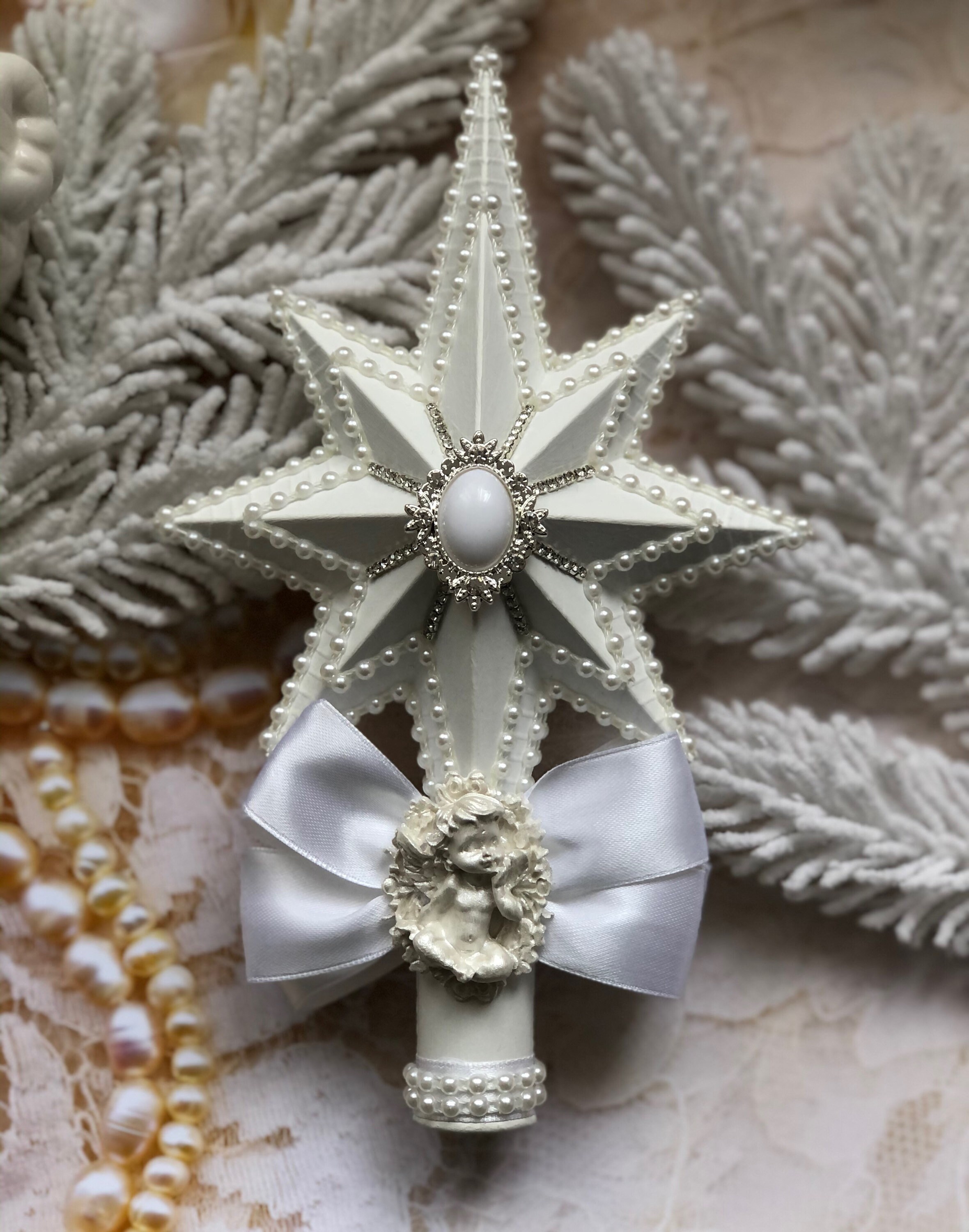 Star Tree Topper for Christmas Tree Silver Tree Topper - Etsy