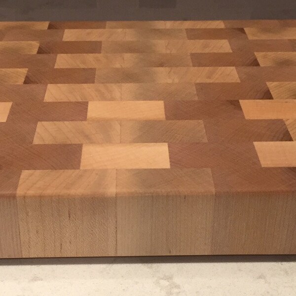 Maple End Grain Cutting Board - Etsy