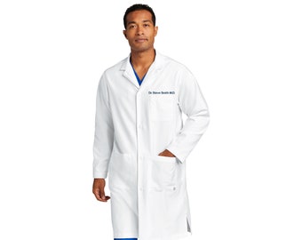 Embroidered Lab Coat | Etsy