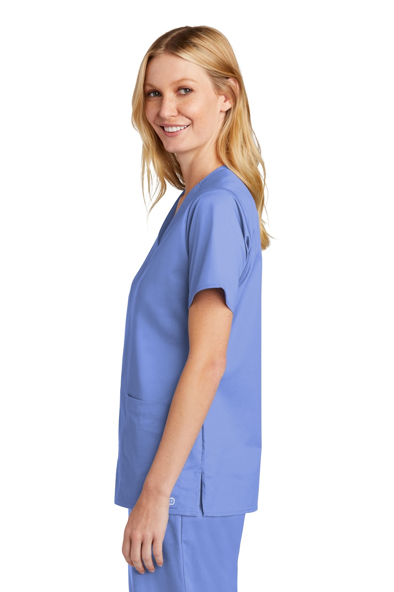 Personalized Womens Scrubs Top With Custom Embroidered Text or - Etsy