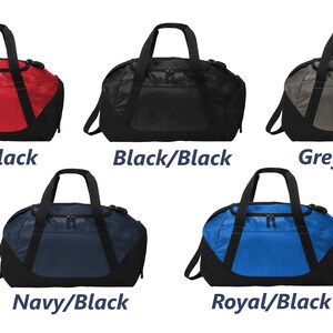 Personalized Duffle Bag, Athletic Bag, Embroidered Custom Name, Sports ...