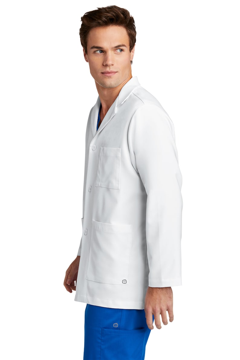 Personalized Mens Consultation Lab Coat With Custom Embroidered Text or ...