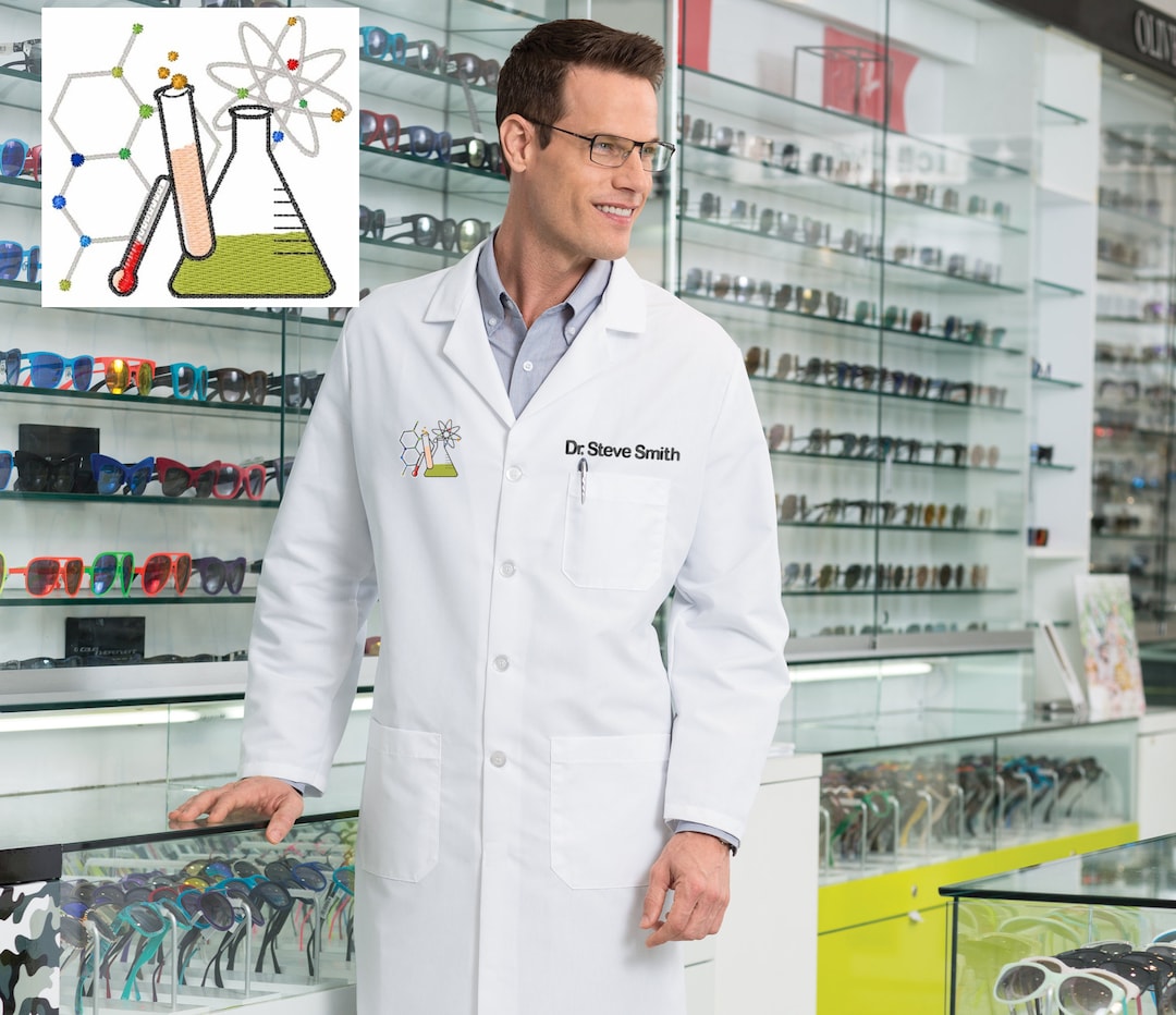 Personalized Science Lab Coat With Custom Embroidered Name and ...