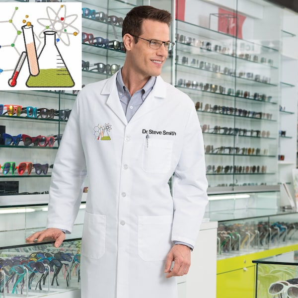 Personalized Lab Coat Teacher - Etsy