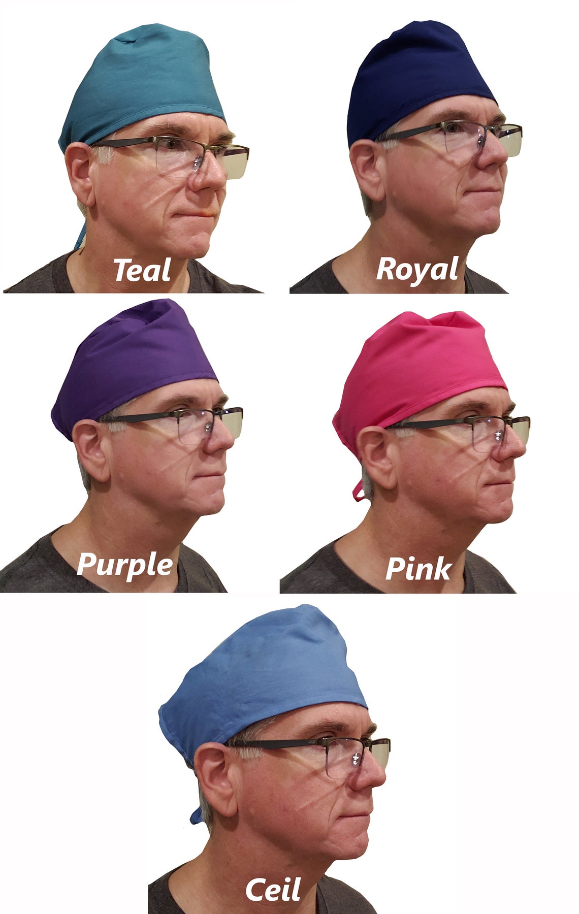 Pink Scrub Cap, Surgical Hat, Nurse Doctor Cap, Veterinarian Hat, Solid ...