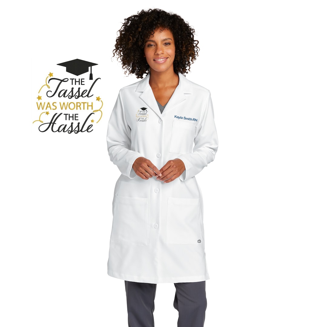 Personalized Nurse Graduation Lab Coat Gift With Custom Embroidered ...