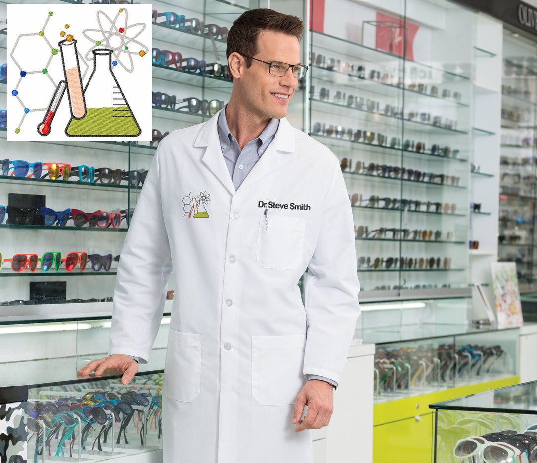 Personalized Science Lab Coat With Custom Embroidered Name and - Etsy