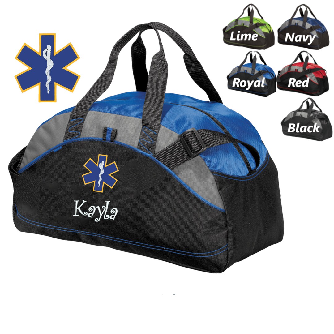 Personalized Paramedic Nurse Duffle Bag, Scrubs Bag, Embroidered Custom ...