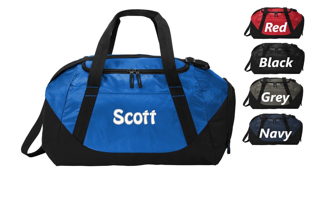 Personalized Duffle Bag, Athletic Bag, Embroidered Custom Name, Sports ...