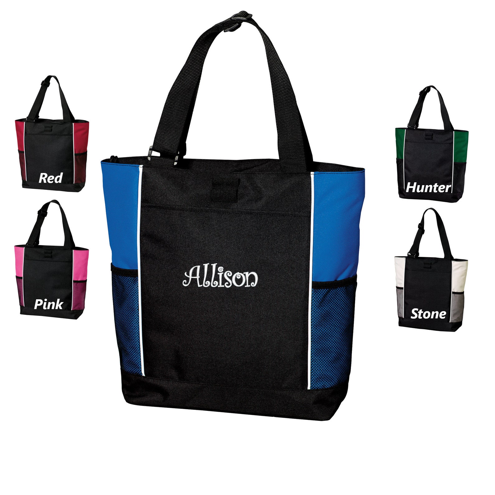 Personalized Canvas Tote Bag, Custom Tote, Tote With Zipper ...