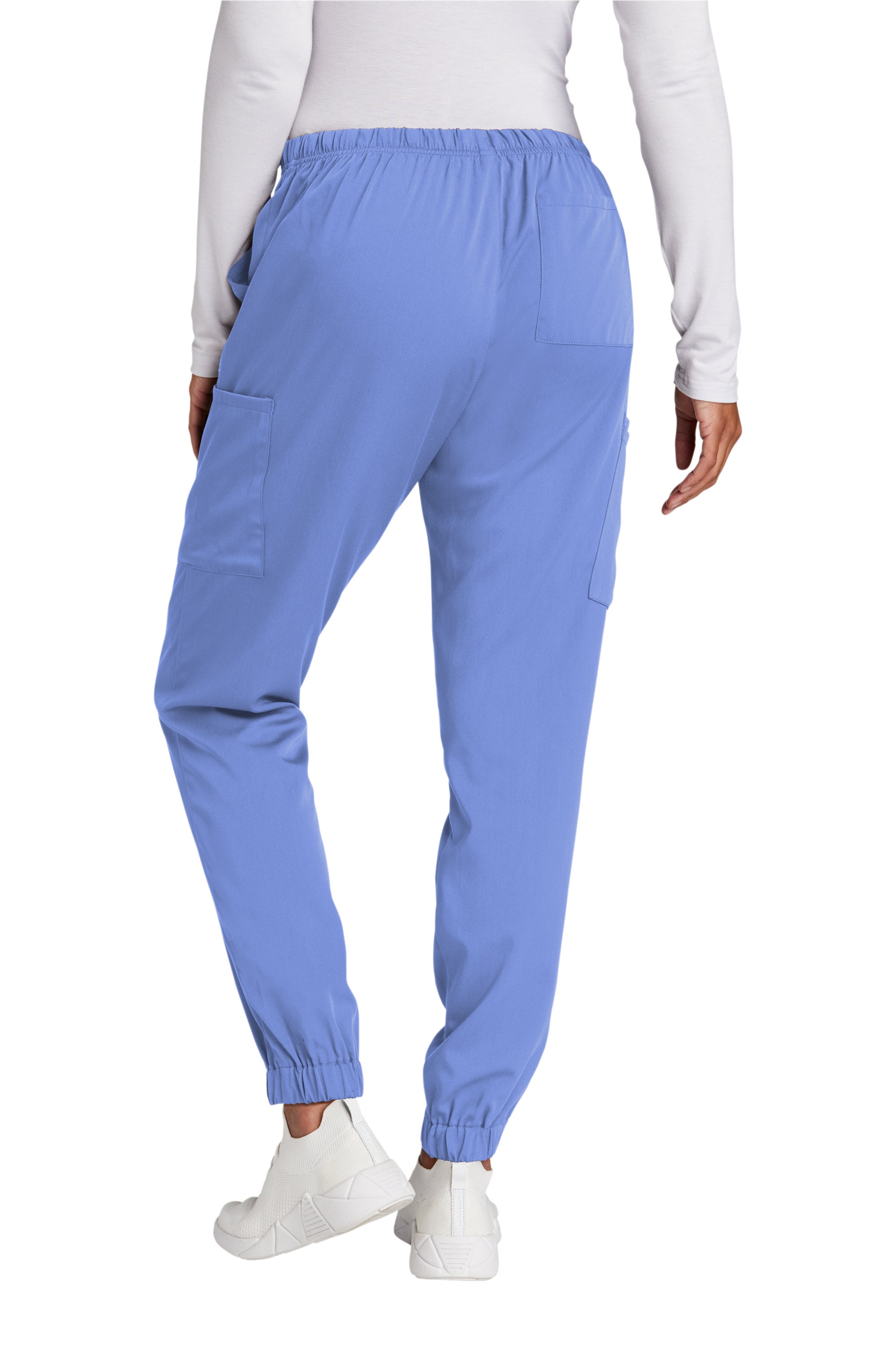 Womens Jogger Scrubs Pants, Cargo Scrubs Pants, Tapered Leg, Elastic ...