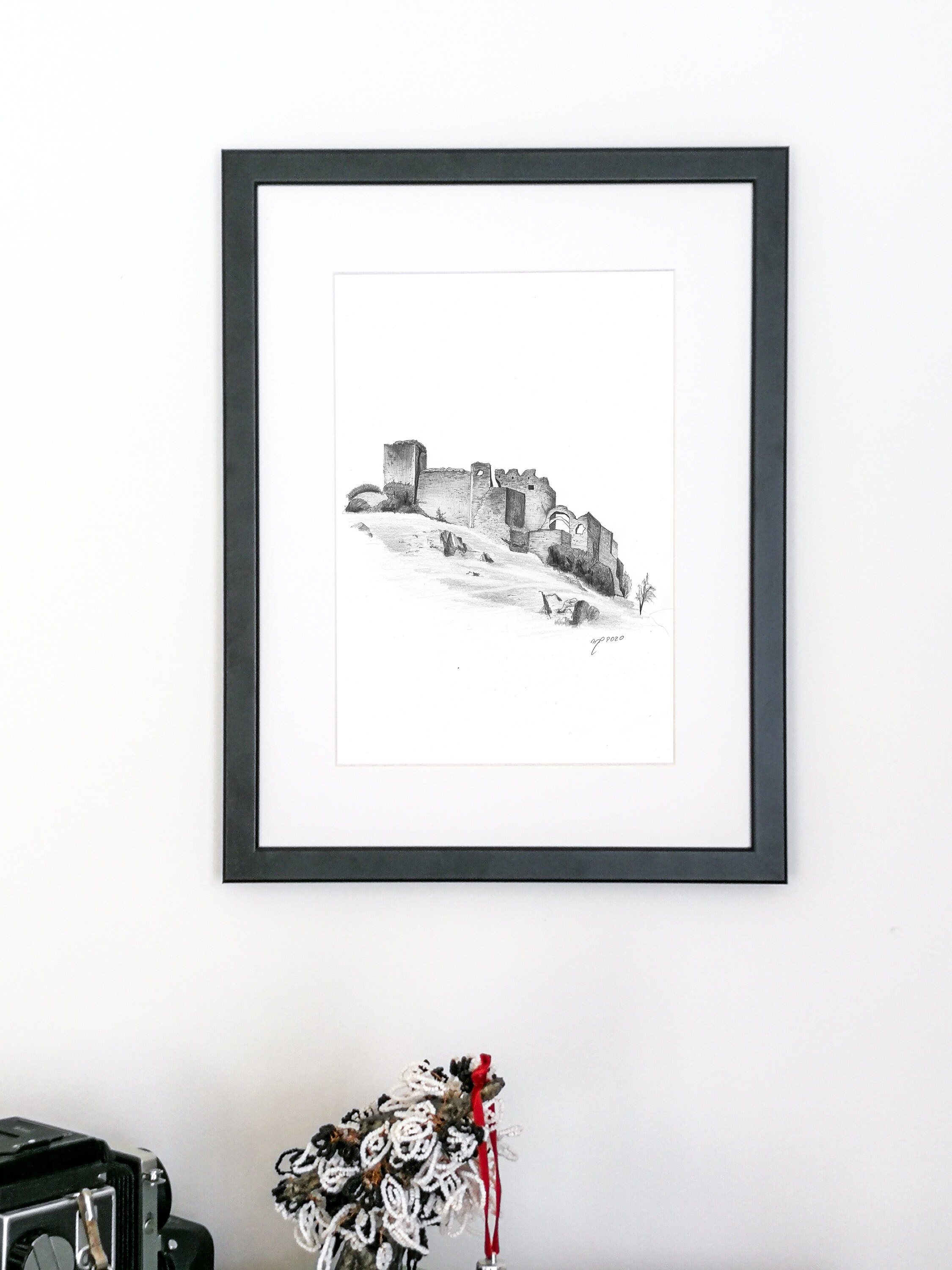 Printable Illustration Drawing, Medieval Fortress Transylvania - Etsy