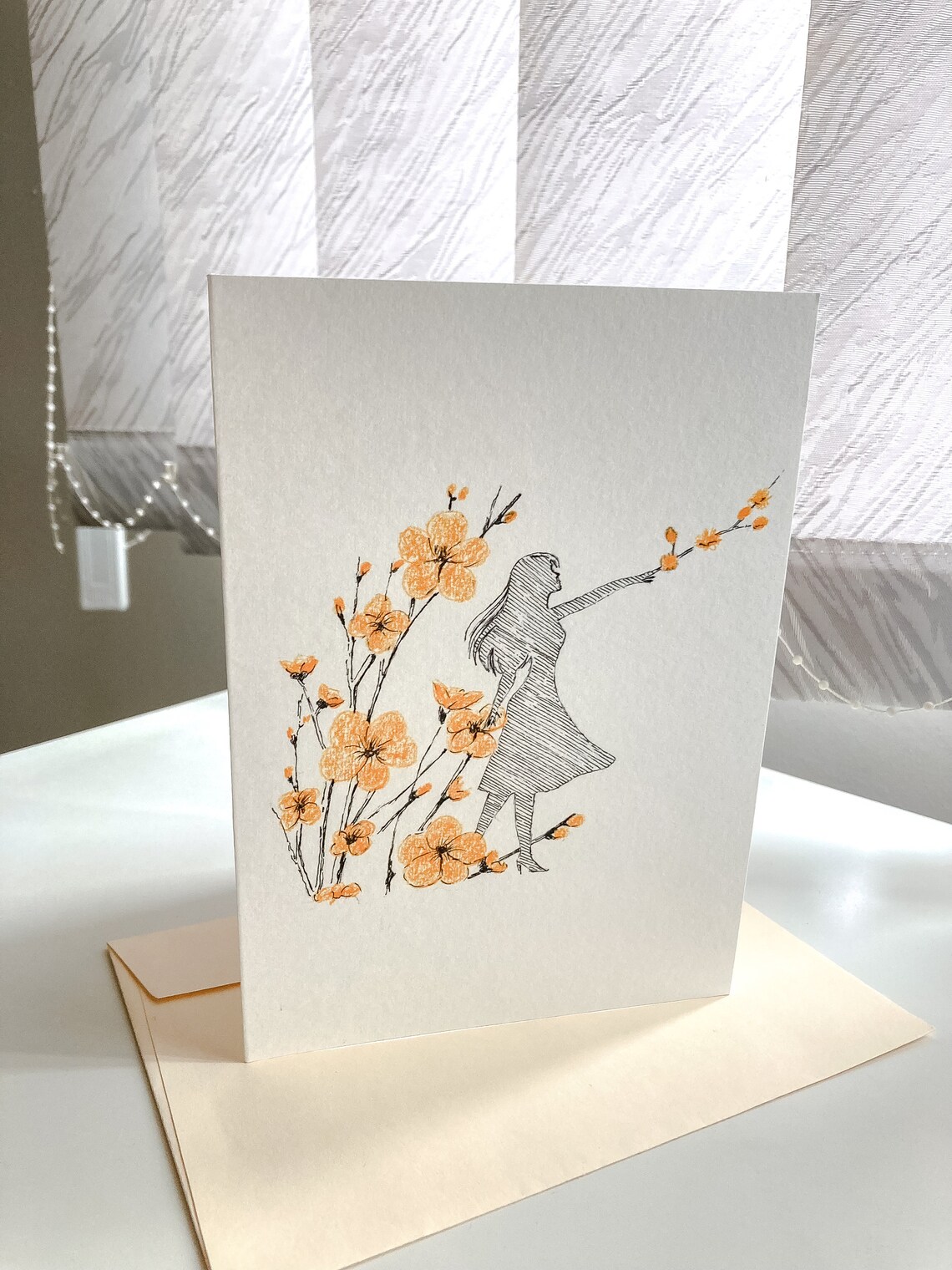 Printable Art Greeting Card, Minimal Card, Digital Download, Boho Card ...
