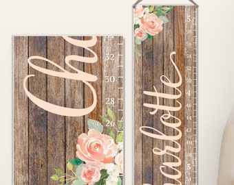 Growth chart girl | Etsy