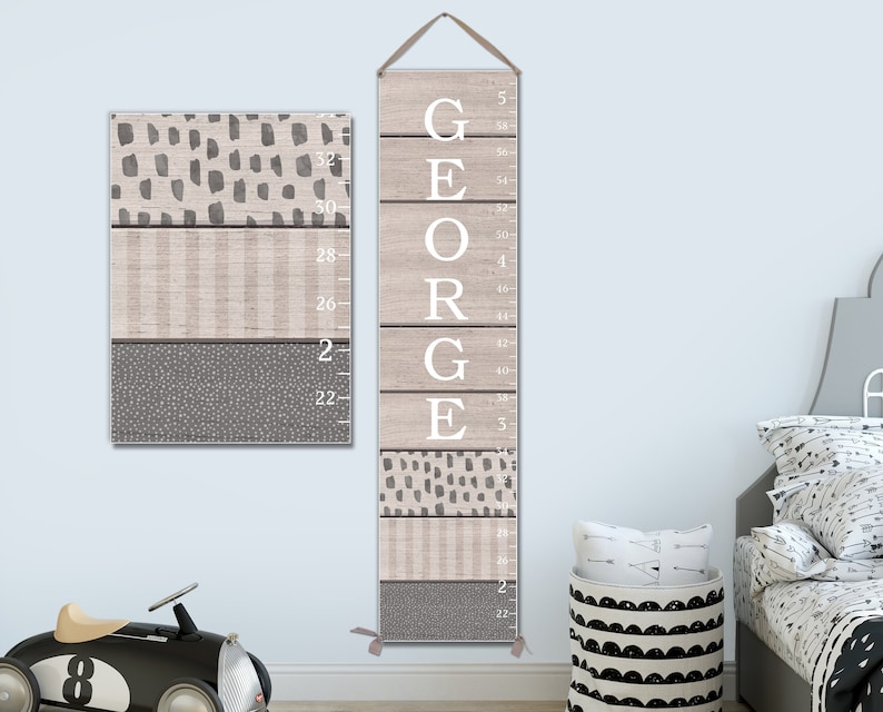 Canvas Growth Chart Dark Grey Growth Chart Boys Growth - Etsy Canvas Growth Chart Dark Grey Growth Chart Boys Growth - Etsy