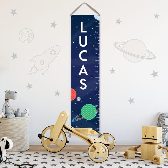 Solar System Growth Chart Canvas Growth Chart Perfect for | Etsy