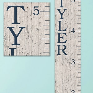 6 Foot Wall Ruler Oversized Canvas Growth Chart Ruler Wooden - Etsy