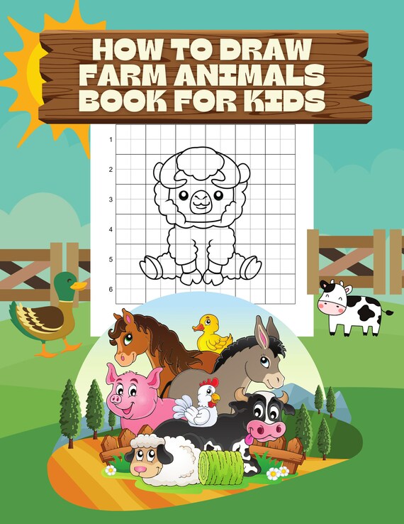 Farm Animal Drawing For Kids