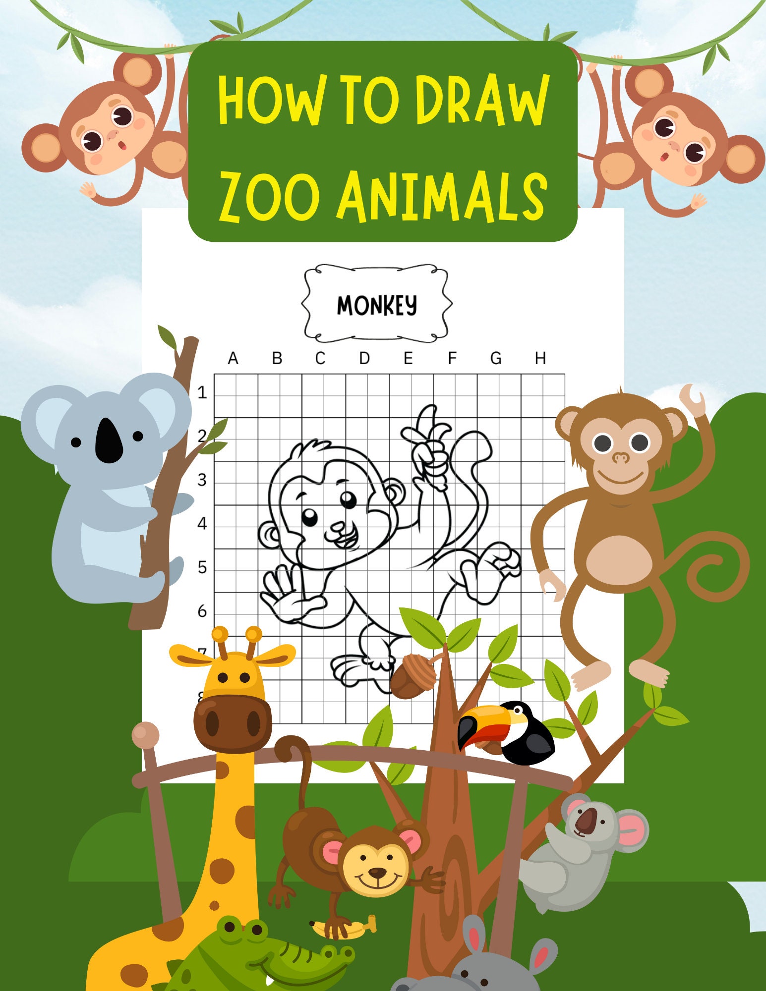 Zoo Drawing For Kids