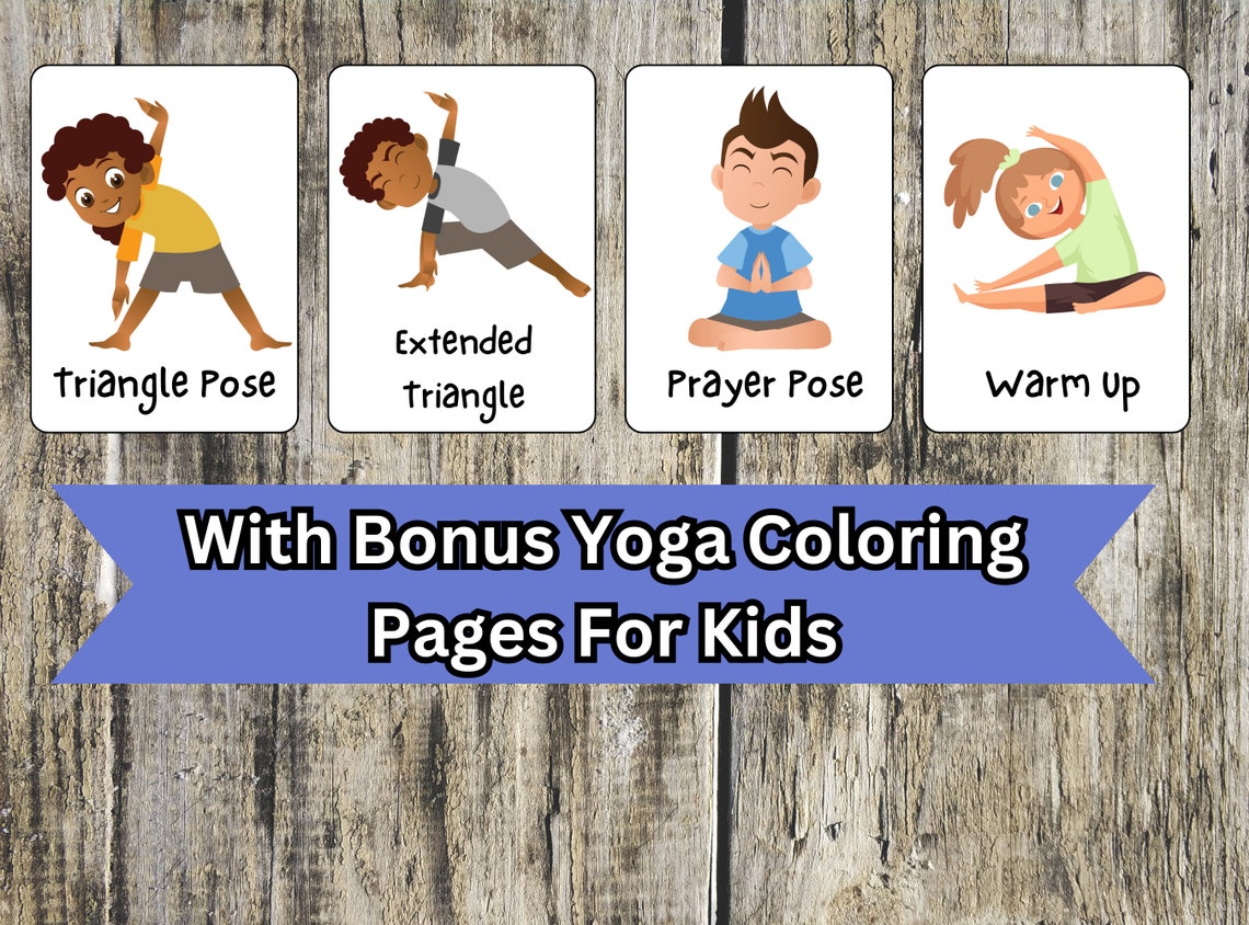 Yoga Poses Cards Kids, Yoga Poses Flash Cards Kids, Yoga Poses Kids ...
