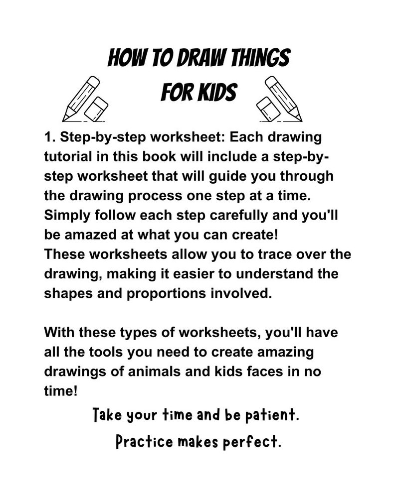 Printable Kids How to Draw Things for Kids How to Draw Farm - Etsy