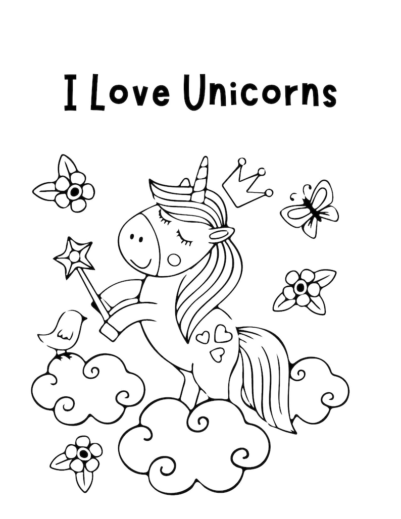 Printable Kids How to Draw Unicorns for Kids to Draw Unicorns Book for ...