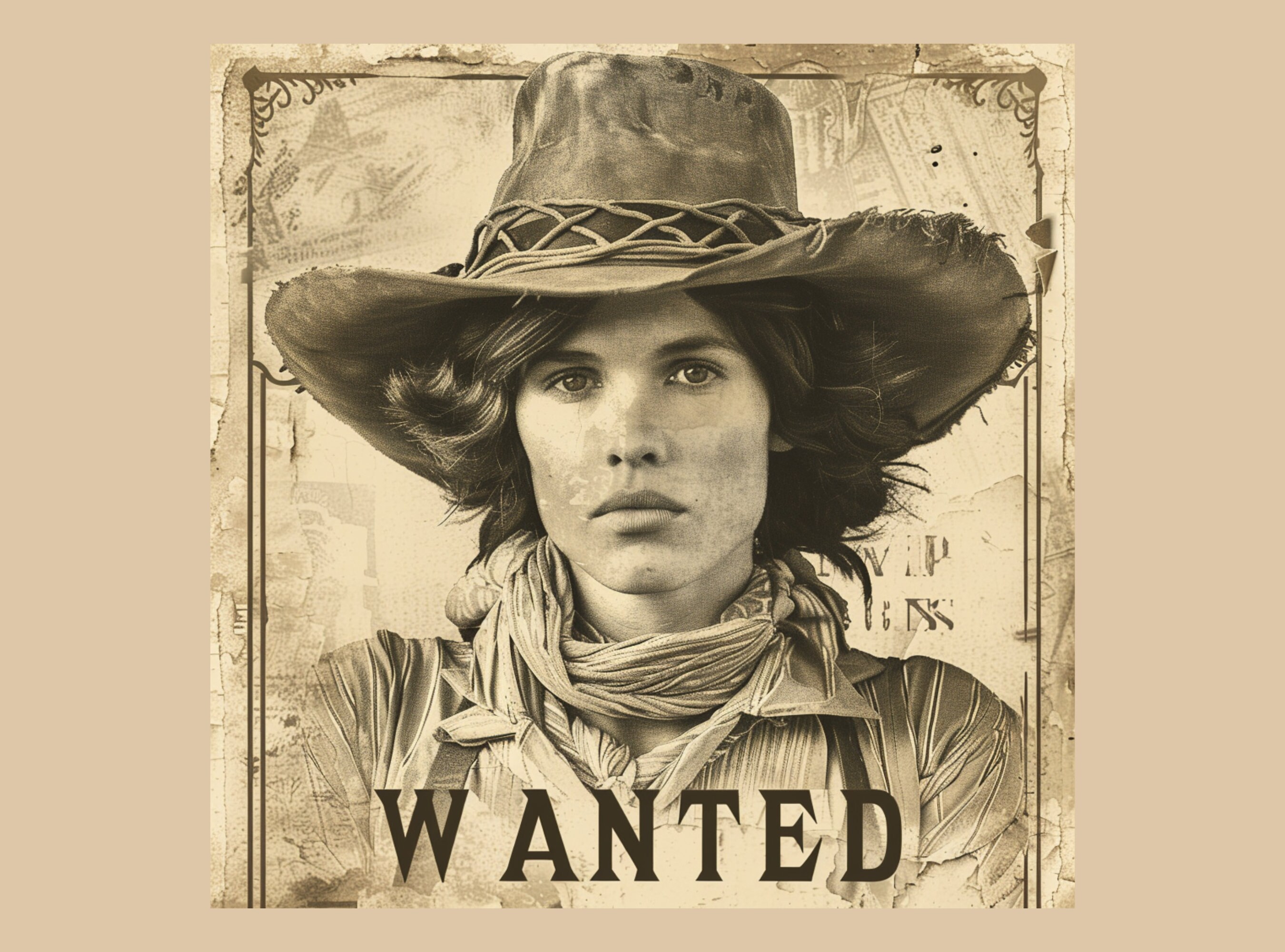 Cowgirl Wanted Poster Mugshots 5 PNG Cowgirl Mugshots, Vintage Western ...