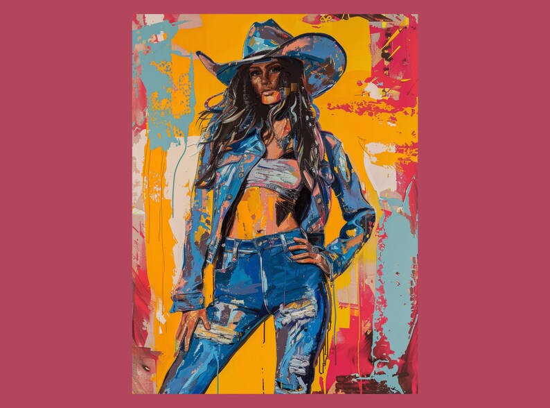 Cowgirl Png Western Cowgirl PNG Poster 4 Bold and Vibrant Cowgirl ...