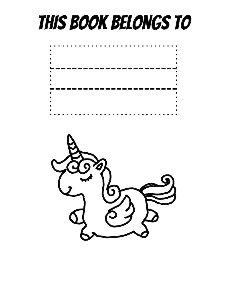Printable Kids How to Draw Unicorns for Kids to Draw Unicorns Book for ...